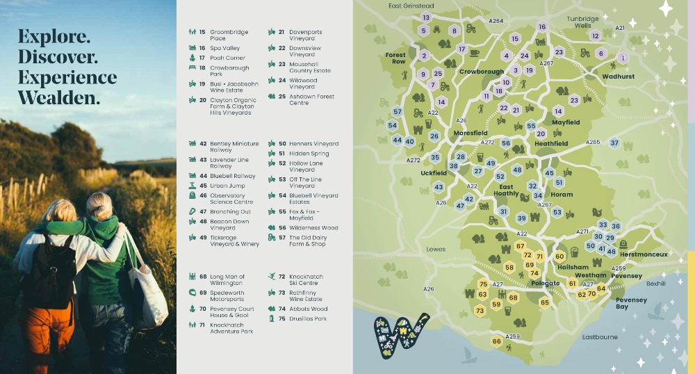 Maps and Attractions Guide - Wealden