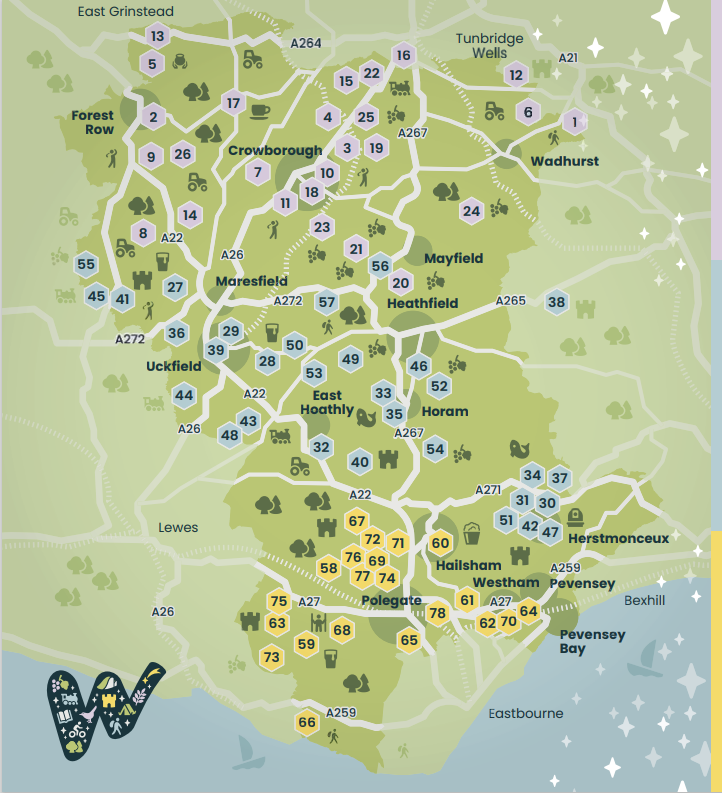Maps and Attractions Guide - Wealden